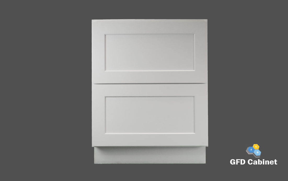 2DB24 Shaker Style Base Cabinet with 2 Drawers 24" Wide – Granite ...
