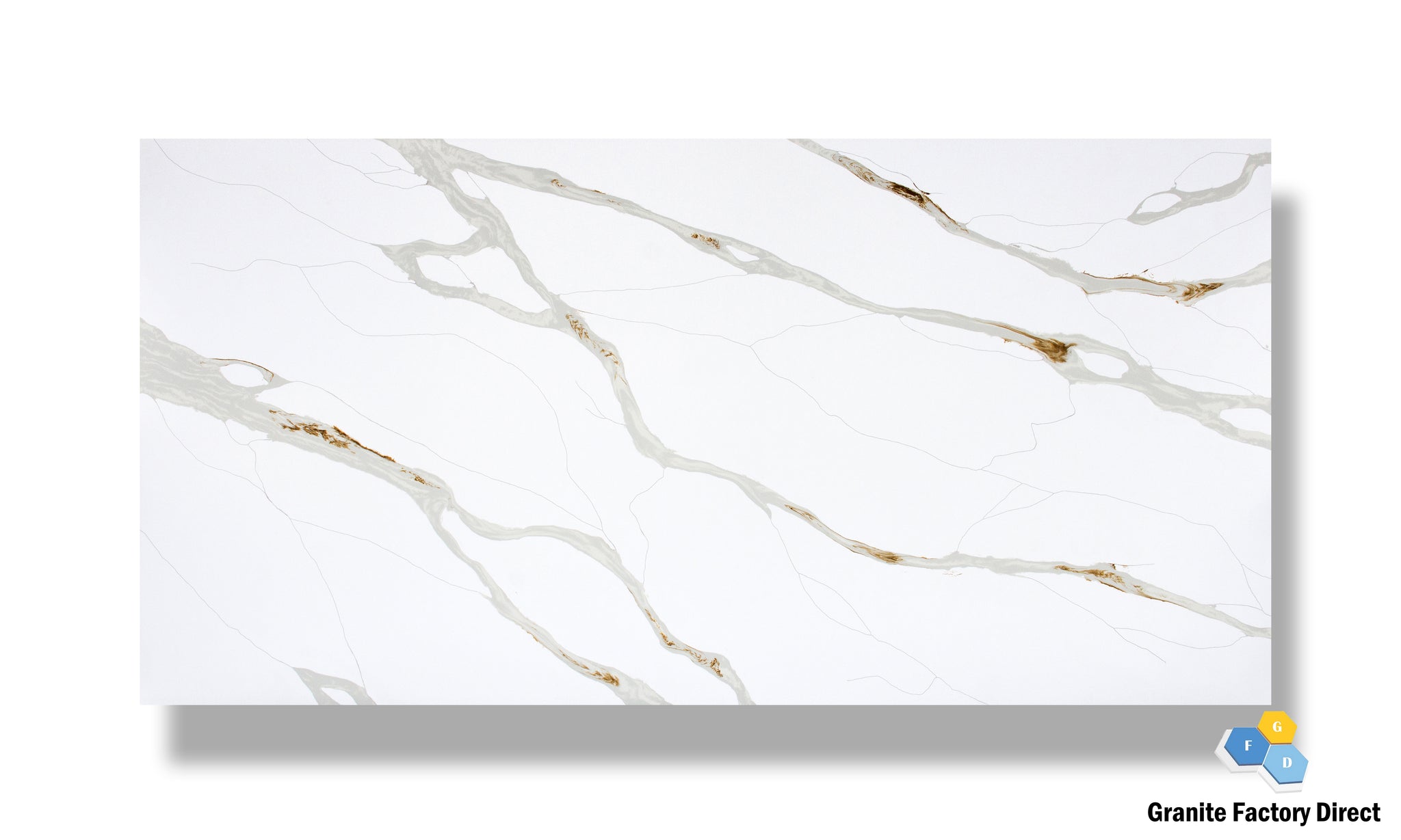 Gold Type 2 Quartz Countertop and Island – Granite Factory Direct