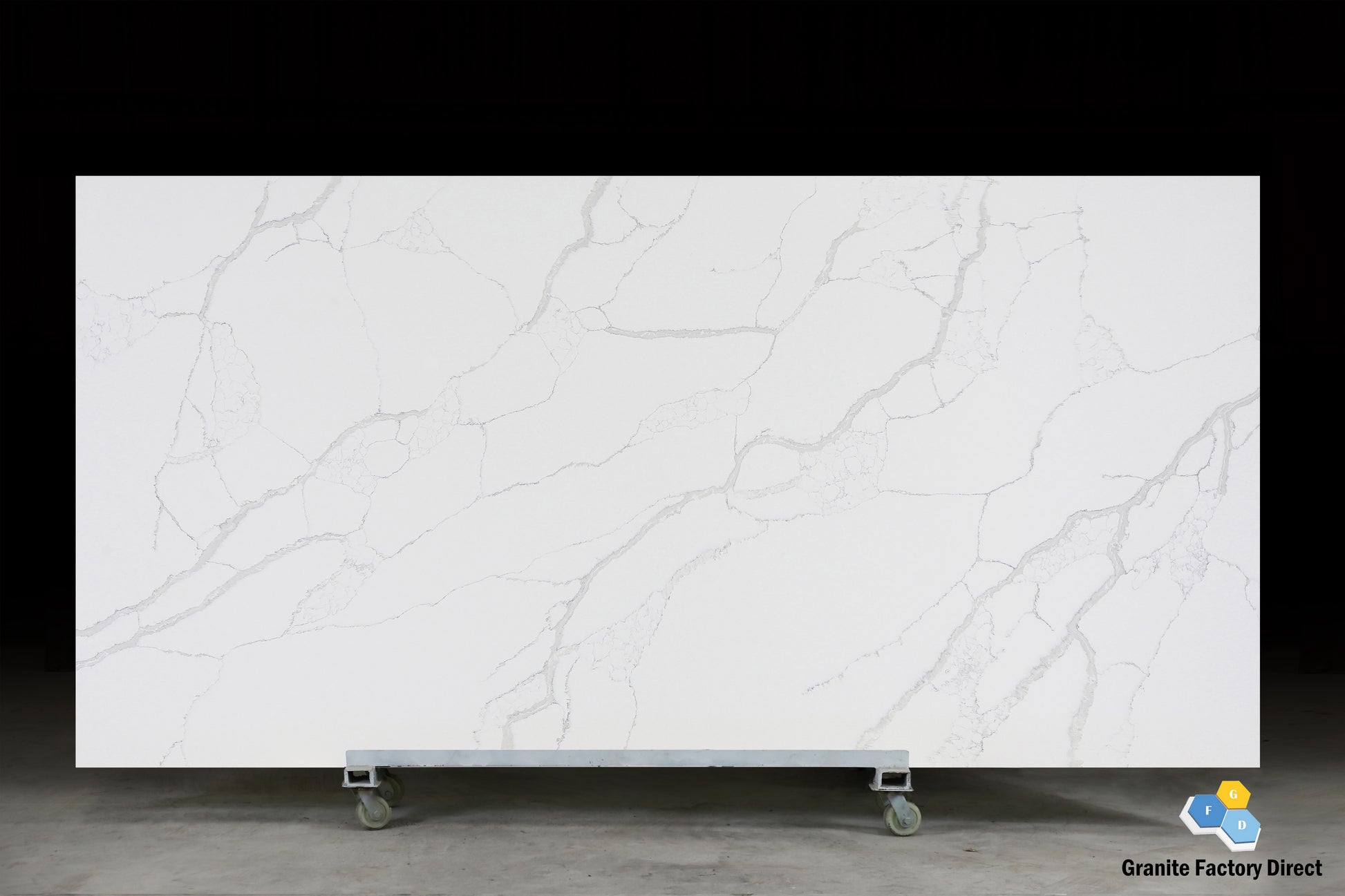 Statuorio White Quartz Countertop, Island, and Slab – Granite Factory ...